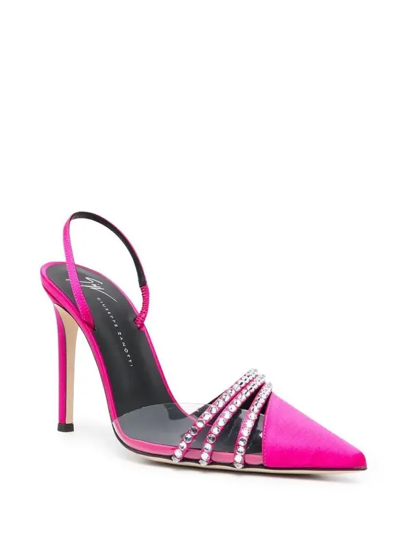 GIUSEPPE ZANOTTI Gem-embellished Heeled Pumps