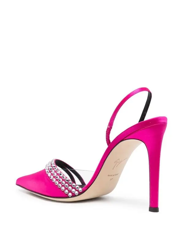 GIUSEPPE ZANOTTI Gem-embellished Heeled Pumps