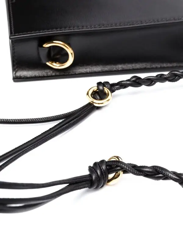 JIL SANDER Tangle Rings Crossbody Bag - Black