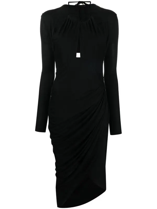 Helmut Lang Long Sleeve Halter Dress