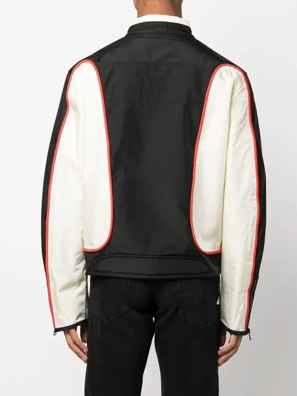 DIESEL® J-blink Color-block Biker Jacket - Black
