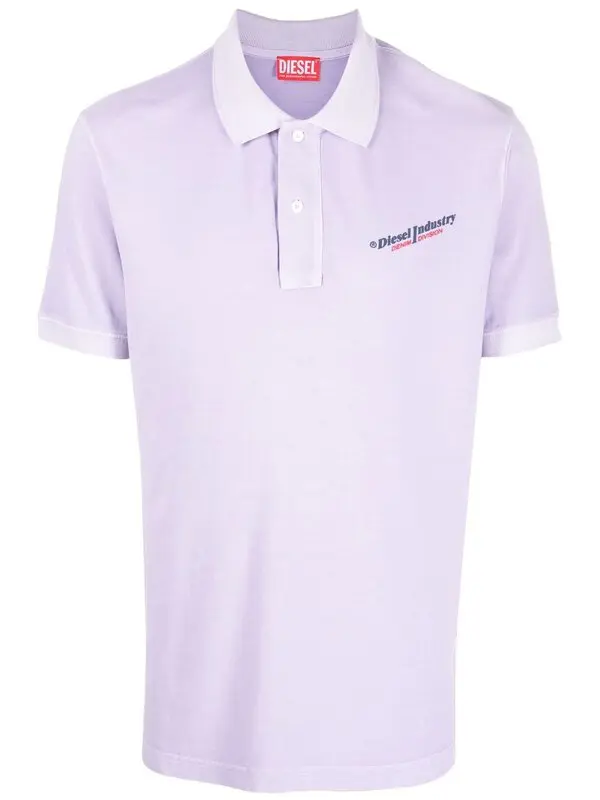 DIESEL® T-smith-ind Logo-print Polo Shirt