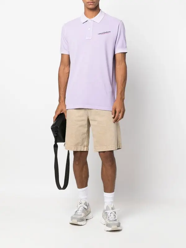 DIESEL® T-smith-ind Logo-print Polo Shirt