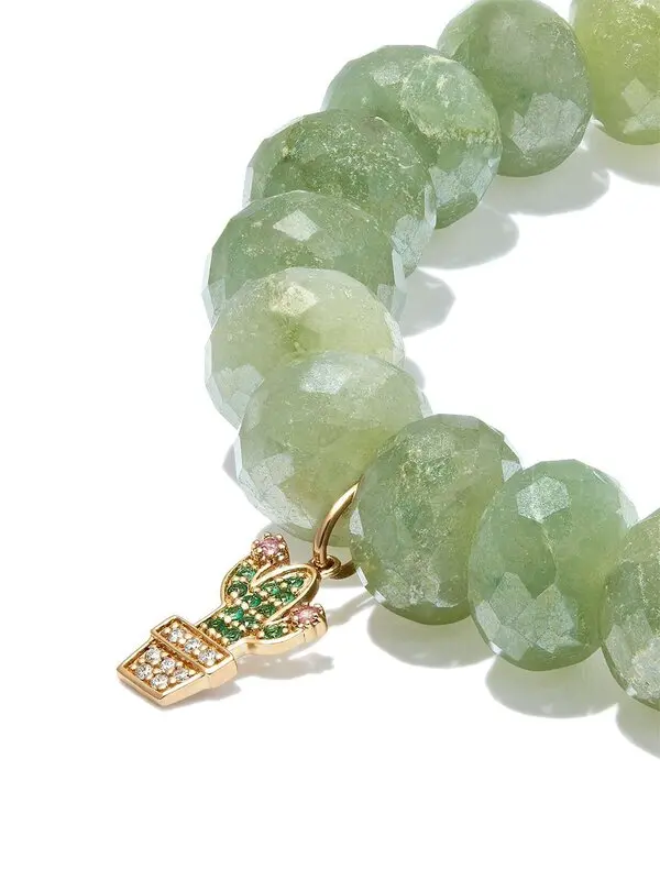 SYDNEY EVAN 14kt Yellow Silverite Cactus Charm Bracelet - Gold