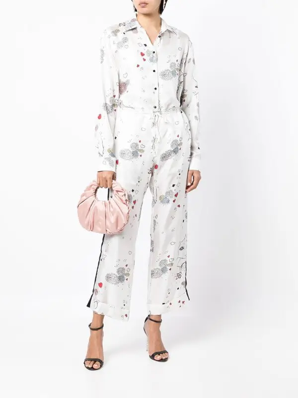 MACGRAW Loose-fit Trousers - White