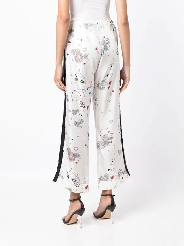 MACGRAW Loose-fit Trousers - White