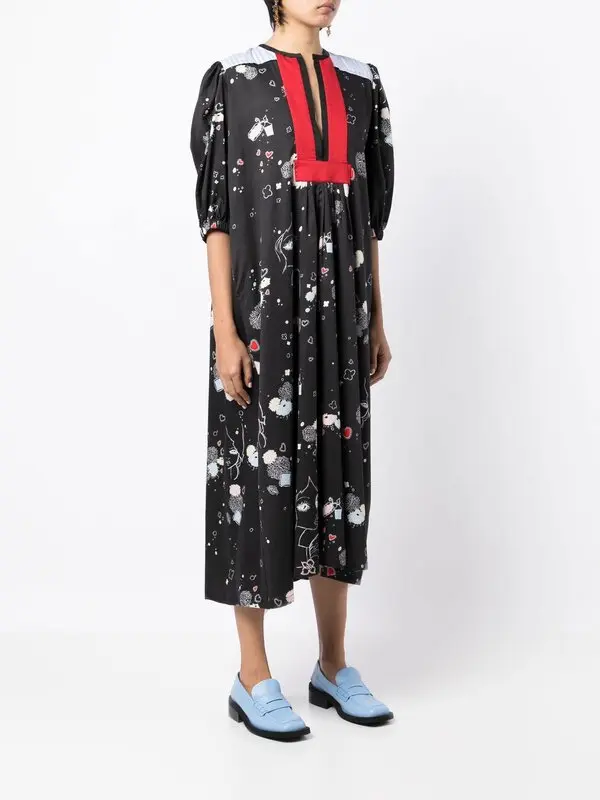 MACGRAW Betty Printed Midi Dress