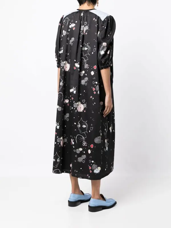 MACGRAW Betty Printed Midi Dress
