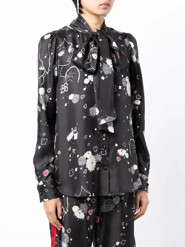 MACGRAW Illumination Bow-detail Shirt