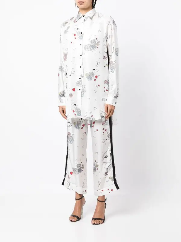 MACGRAW Rhythmic Oversized Silk Shirt