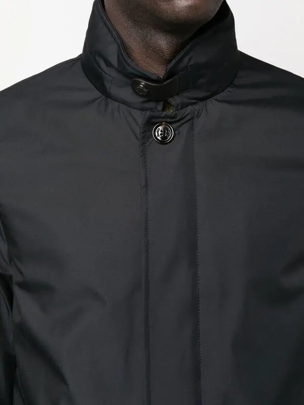 MOORER Duca-gf Hooded Coat - Blue
