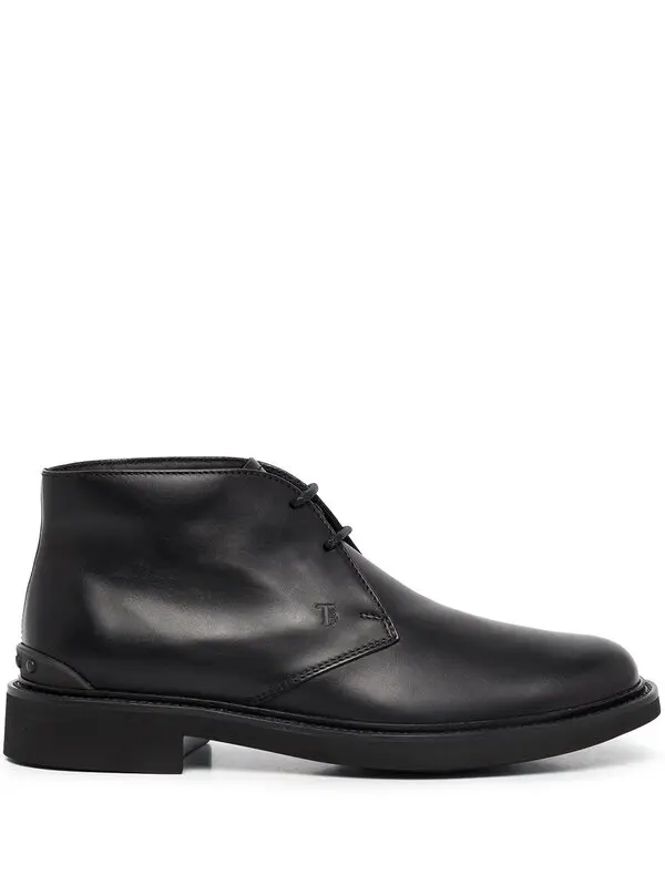 TOD'S Lace-up Ankle Boots - Black