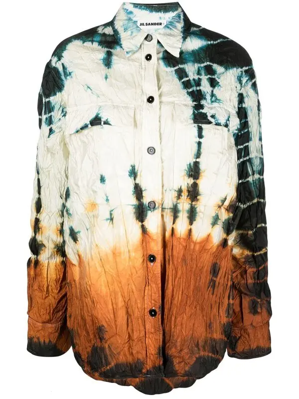 JIL SANDER Padded Tie-dye Shirt