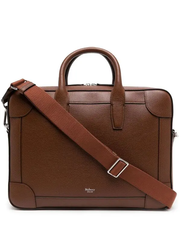 Mulberry Belgrave Leather Document Bag - Brown