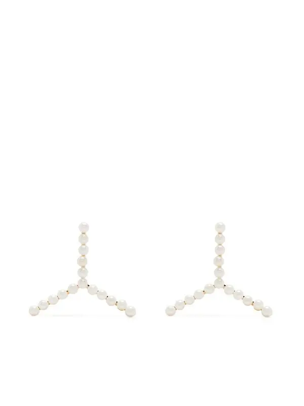 Y/project Brass Pearl Earring - Gold