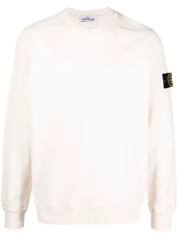 Stone Island Compass-patch Crew-neck Sweatshirt