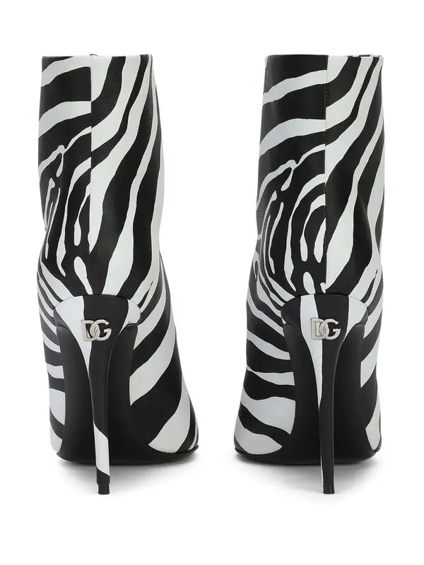 Dolce & Gabbana Zebra-print Ankle Boots