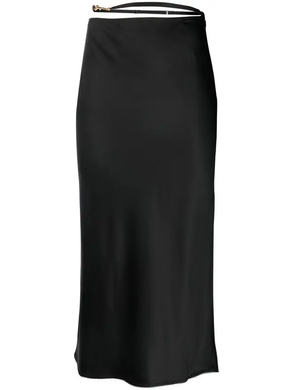 Jacquemus La Jupe Notte Midi Skirt - Black