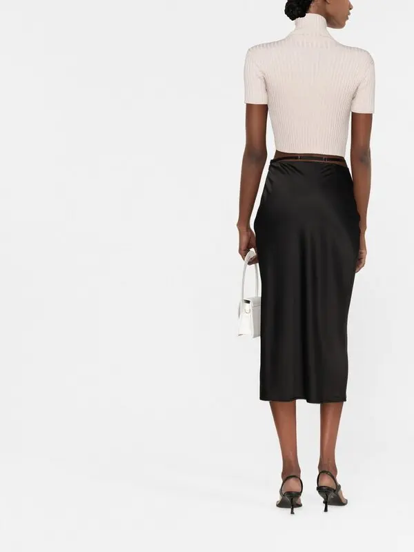 Jacquemus La Jupe Notte Midi Skirt - Black