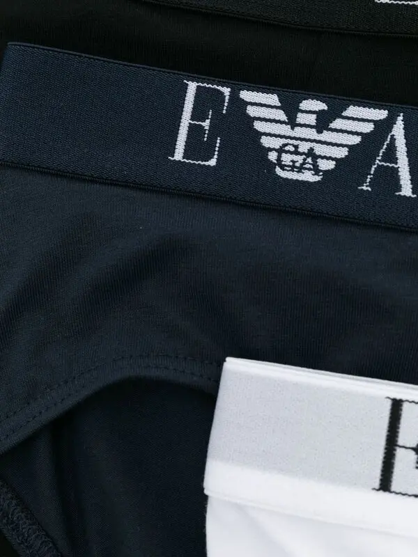 Emporio Armani Logo-band Set Of Three Briefs