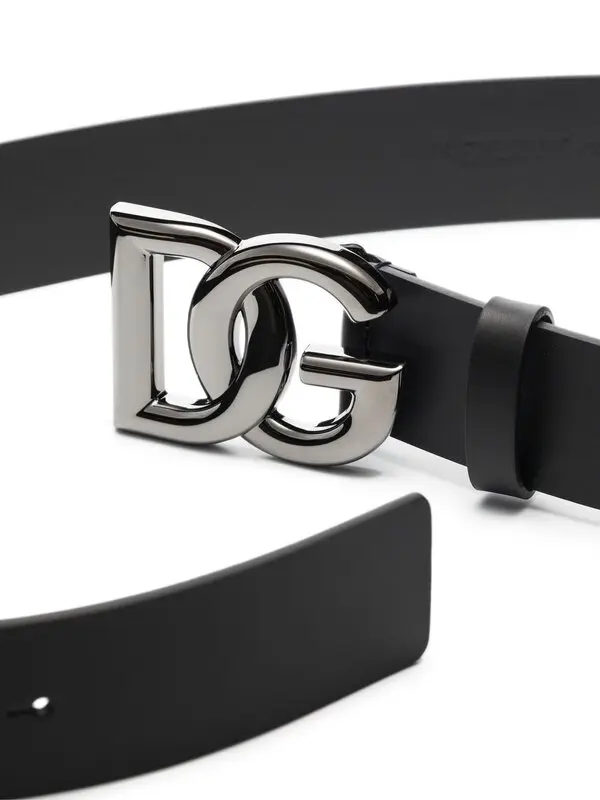 Dolce & Gabbana Logo-Buckle Belt In Black | Editorialist
