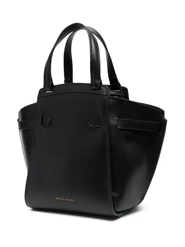 Officine Creative Zipped Top-handle Tote - Black