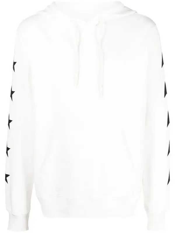 Golden Goose Star-print Pullover Hoodie - White