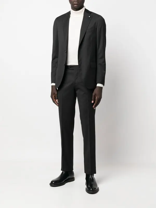 LARDINI Single-breasted Blazer - Grey
