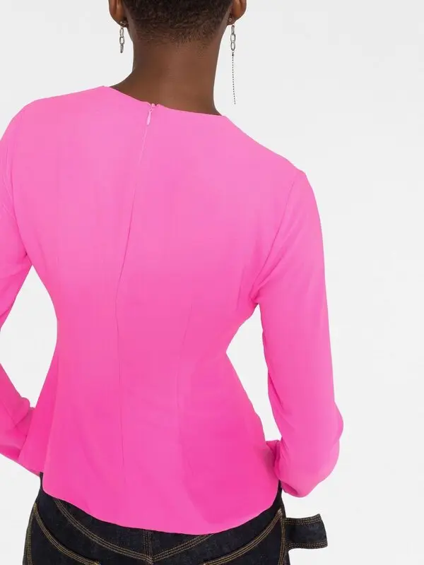 Attico Zelda Tie-front Blouse