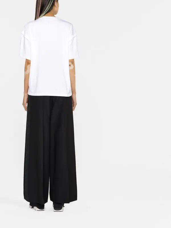 Stella McCartney Sequin-embellished Logo T-shirt - White