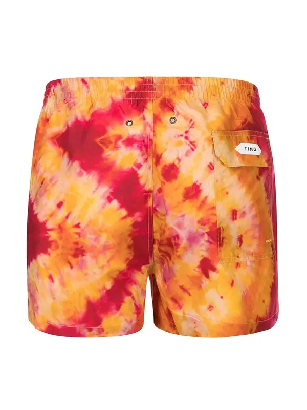 TIMO TRUNKS Shibori Tie-dye Swim Shorts