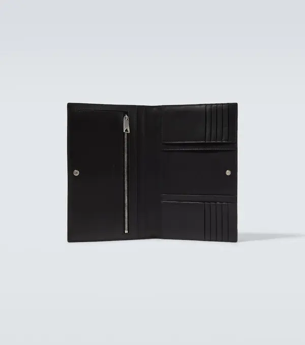 Bottega Veneta Intreccio Leather Wallet - Black