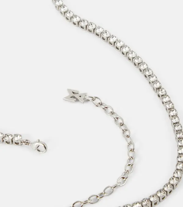Amina Muaddi Crystal Embellished Waist Chain