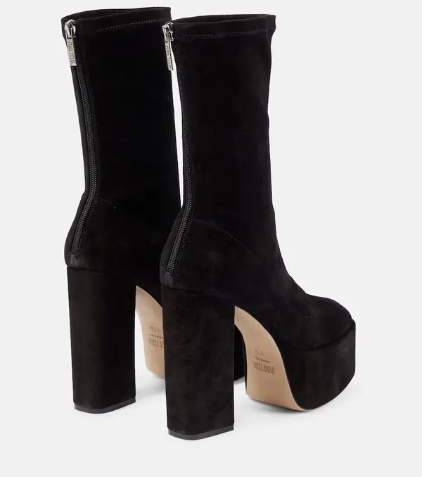 Paris Texas Suede Platform Ankle Boots