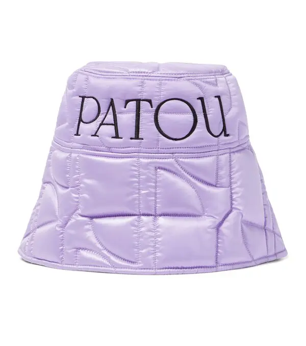 Patou Logo Quilted Bucket Hat - Purple