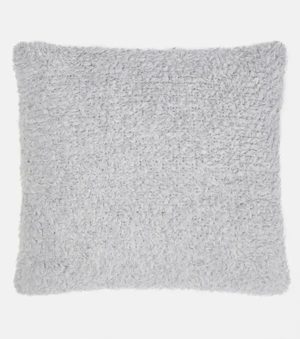 Brunello Cucinelli Monili Cashmere-blend Bouclé Cushion - Grey
