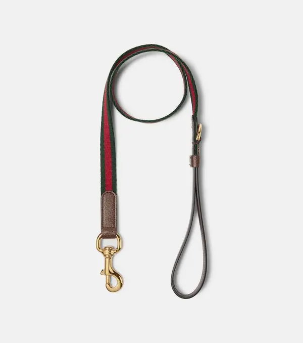 Gucci Web Stripe S/m Dog Leash - Multicoloured