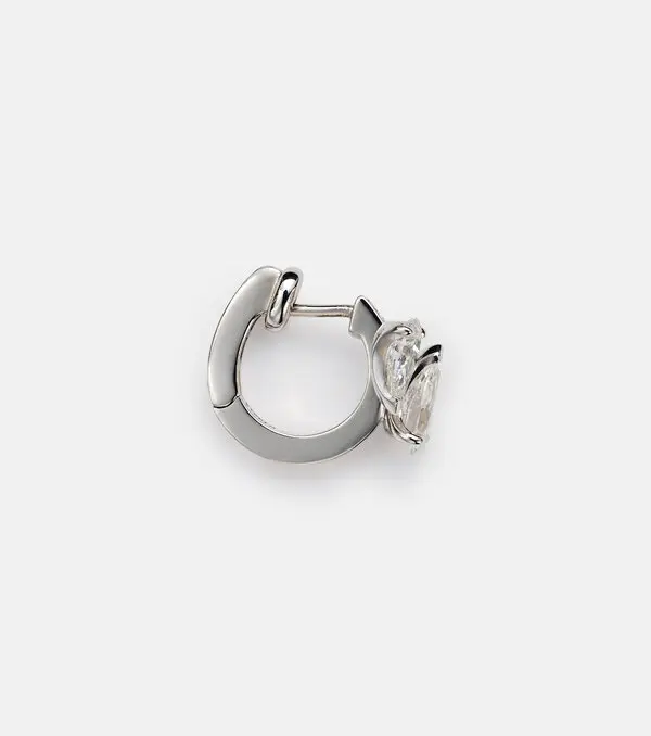 REPOSSI Serti Sur Vide Single Earring - Silver