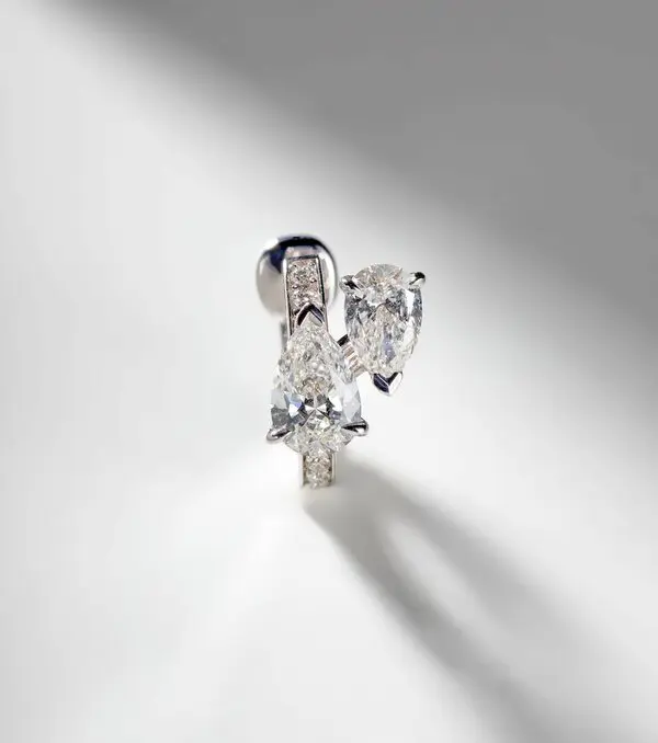 REPOSSI Serti Sur Vide Single Earring - Silver