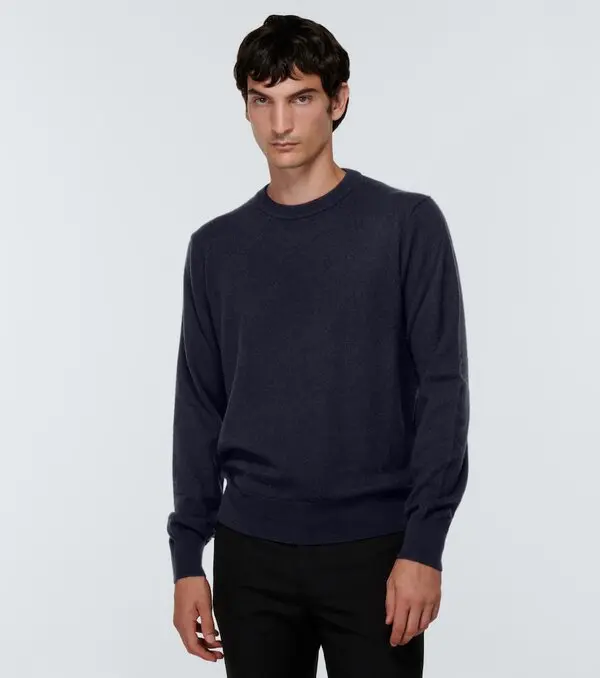 THE ROW Benji Cashmere Sweater - Blue