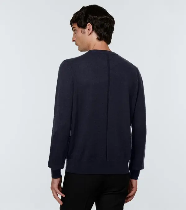 THE ROW Benji Cashmere Sweater - Blue