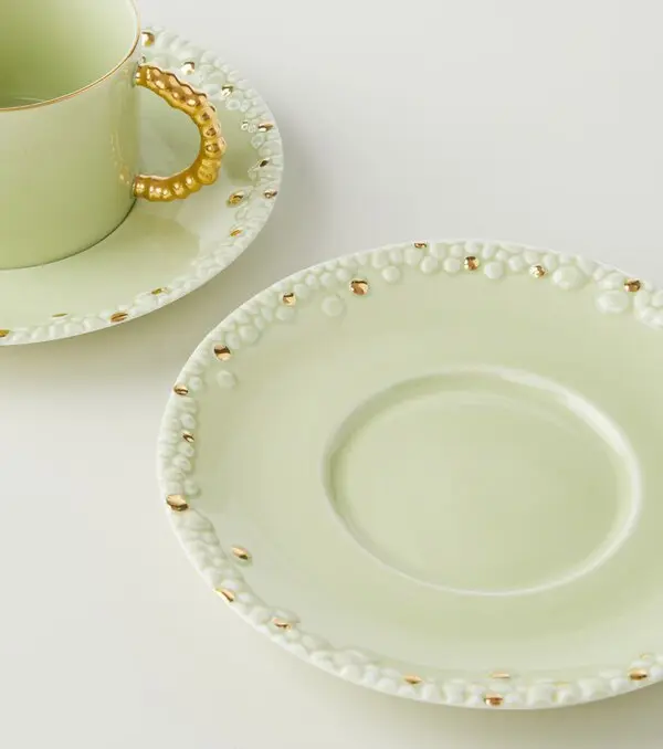 L'Objet Haas Mojave Set Of 2 Teacups And Saucers