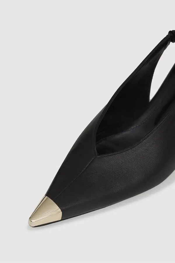 ANINE BING Nina Heels With Metal Toe Cap