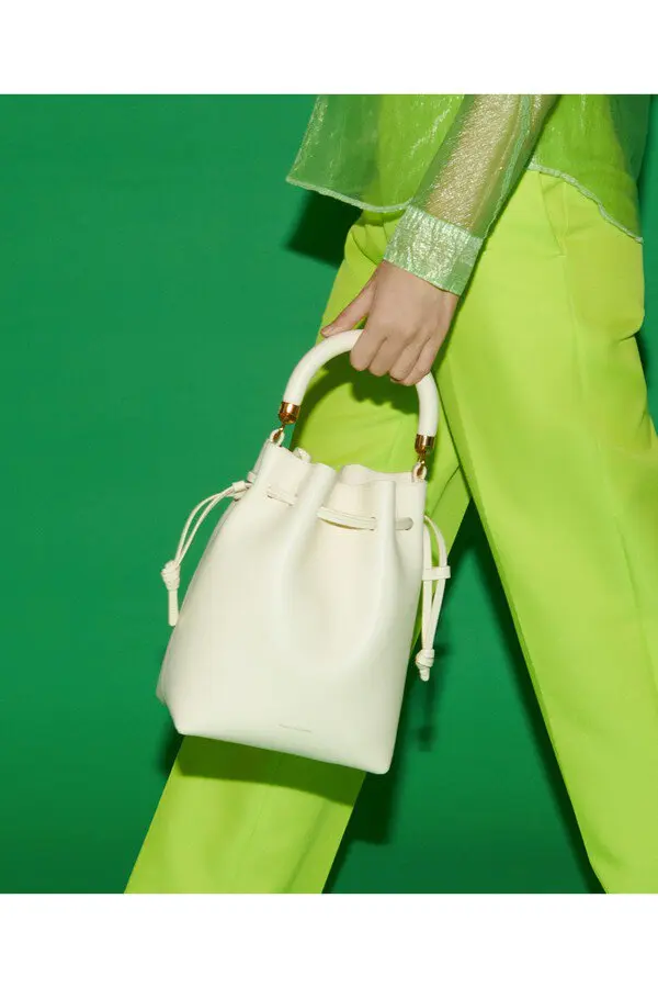 MANSUR GAVRIEL Movimento Mini Bucket Crema