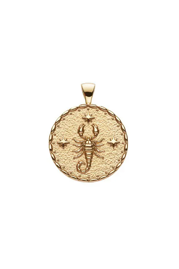 JANE WIN Scorpio Zodiac Pendant - Gold