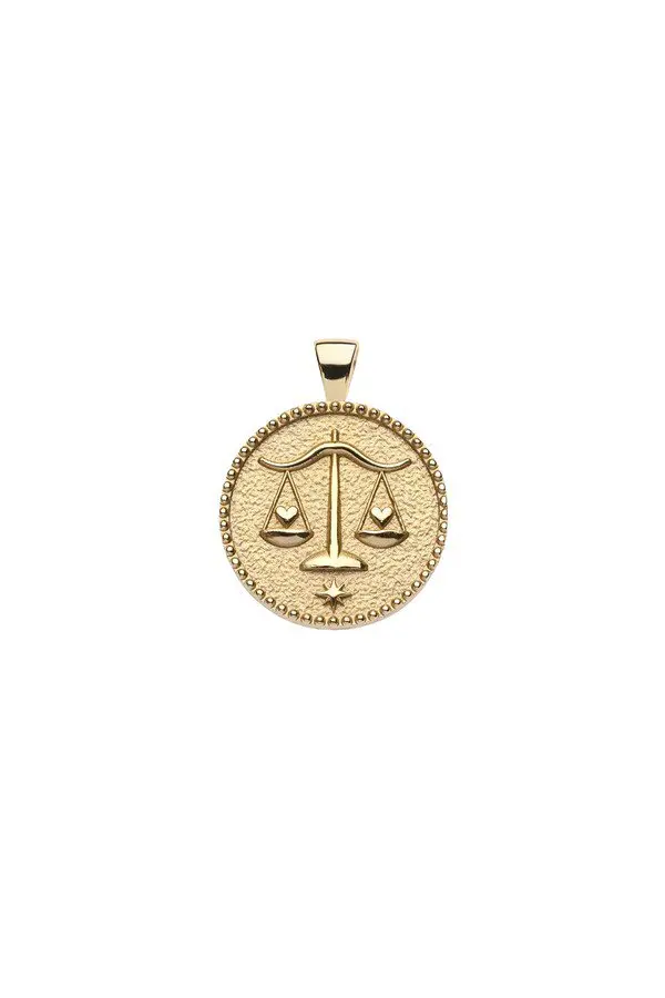 JANE WIN Libra Zodiac Pendant - Gold