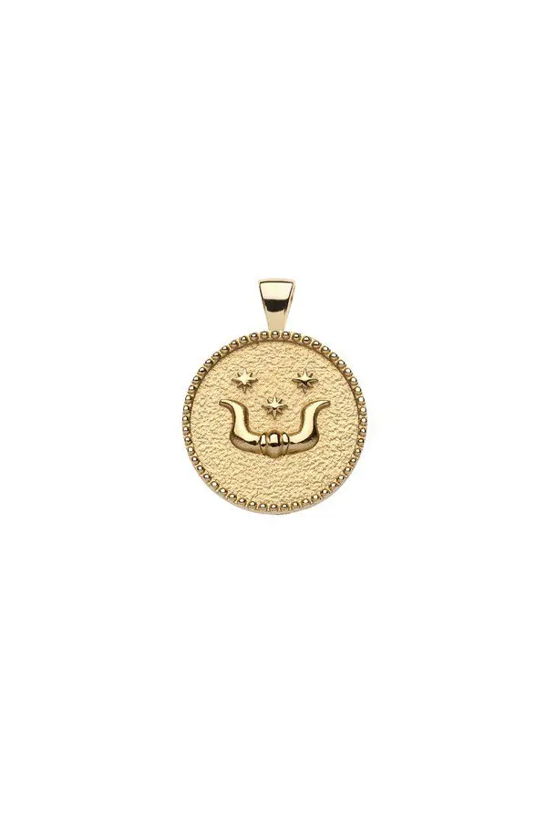 JANE WIN Taurus Zodiac Pendant - Gold