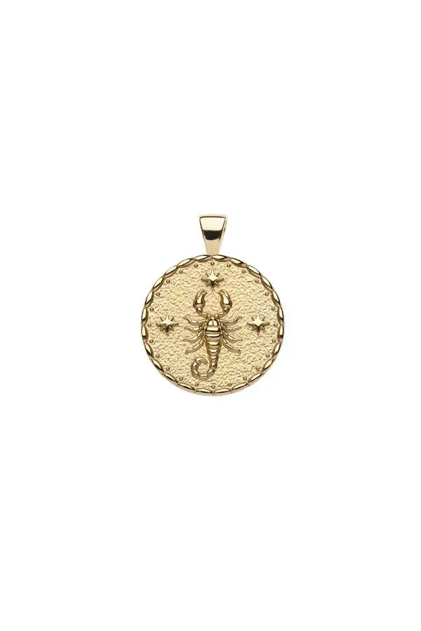 JANE WIN Scorpio Zodiac Pendant - Gold
