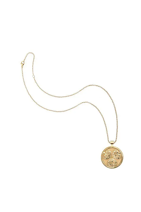 JANE WIN Joy Jw Original Pendant Coin - Gold