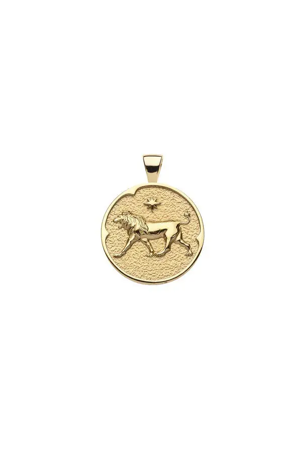 JANE WIN Leo Zodiac Pendant - Gold